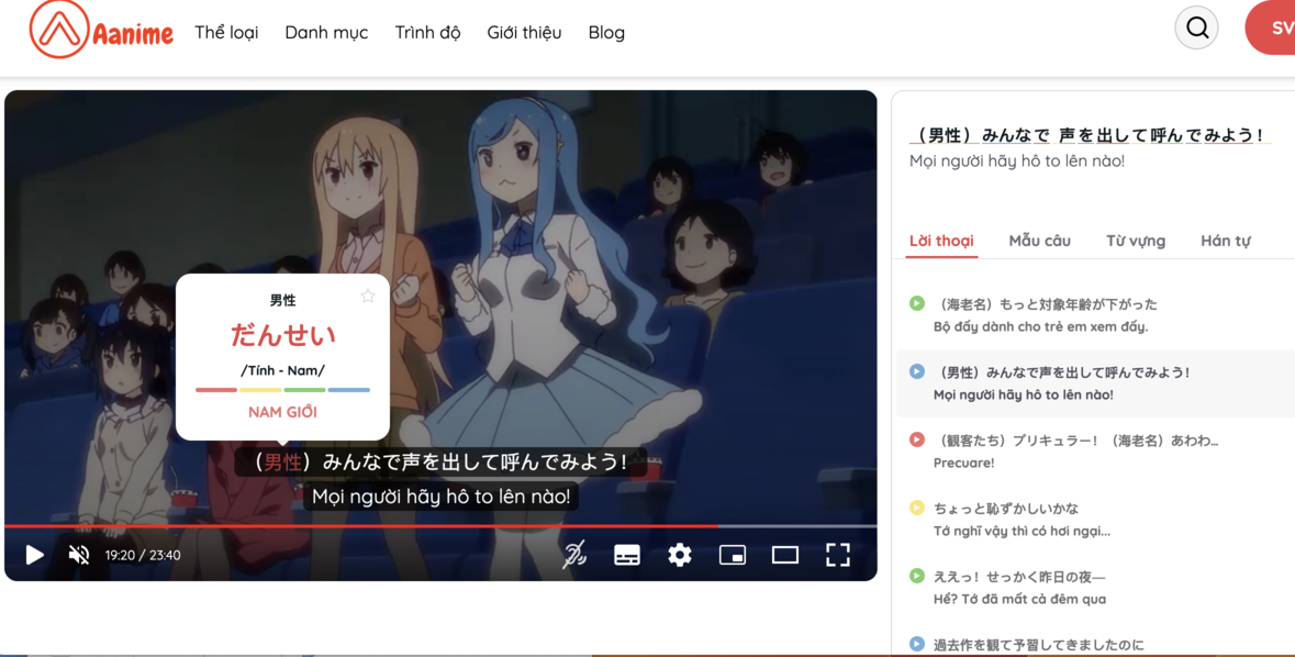 Vì sao Aanime.tv là nền tảng học tiếng Nhật qua anime hiệu quả nhất ...