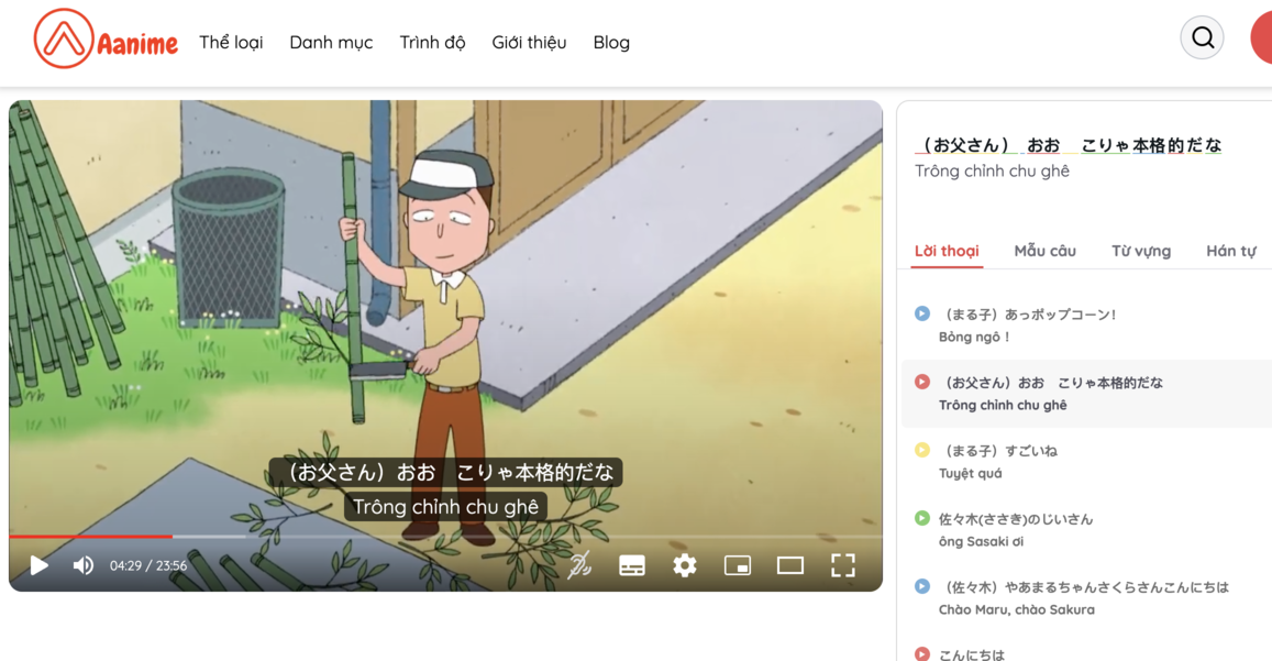 Shadowing tiếng Nhật qua anime đúng cách