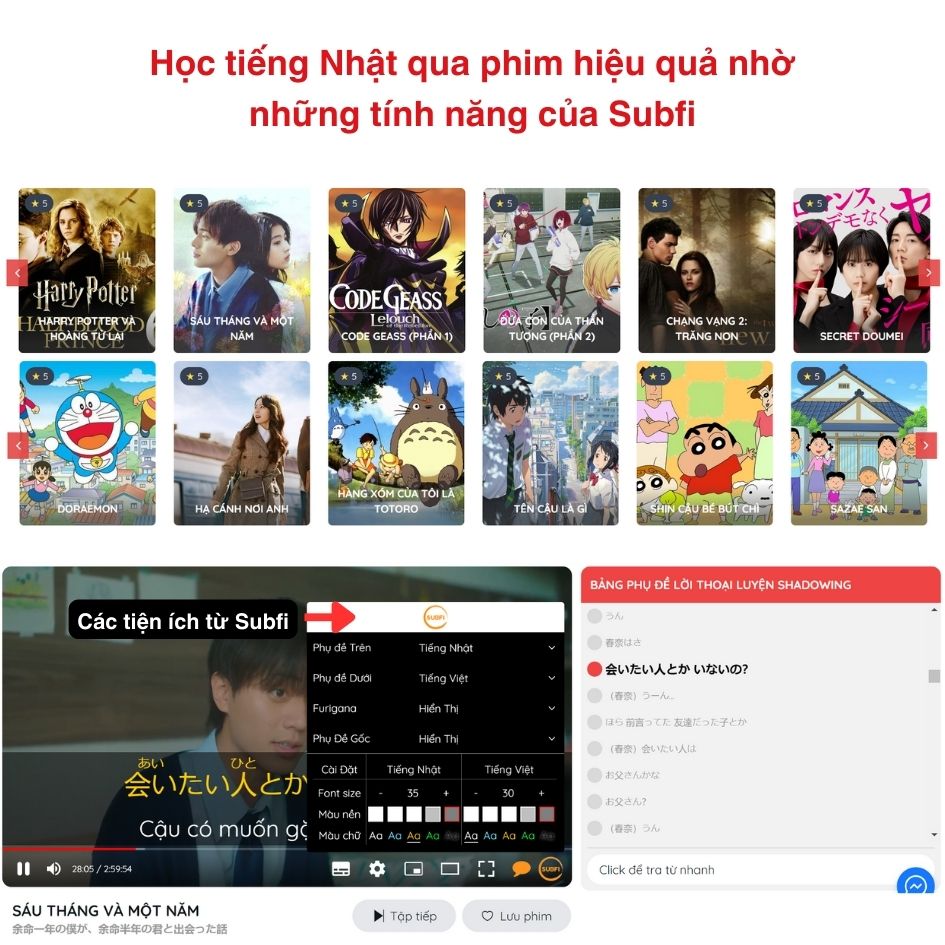 Các kỹ thuật luyện nghe hiểu Choukai qua phim